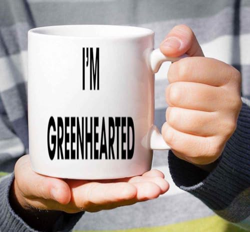 Gifts for Couples - Heart & Avocado System Design for Your Partner on Valentines Day, Unique Grey Multicolor Sweat 11 Oz White Ceramic Coffee Mug