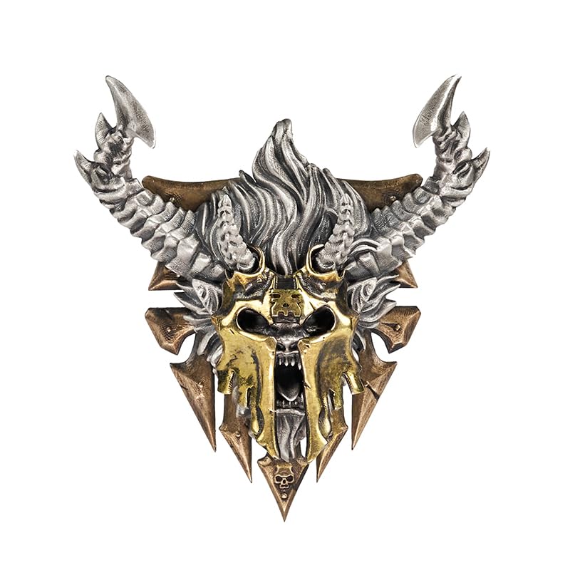 Starforged Ka'Bandha Khorne Chaos Demon Men's 18K Gold Necklace Warhammer 40K Blood Angel Killer Pendant
