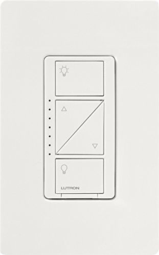 Lutron PD-10NXD-WH Caseta Pro In Wall Dimmer 250W LED With Screw Less Wall Plate (White)