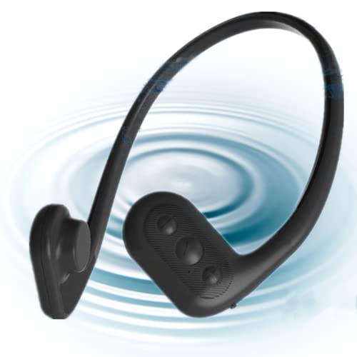 Bone Conduction Headphones Swimming, Tayogo IPX8 8GB Waterpoof Mp3 Player, Underwater Headsets for Swimming, Running, Cycling-Black