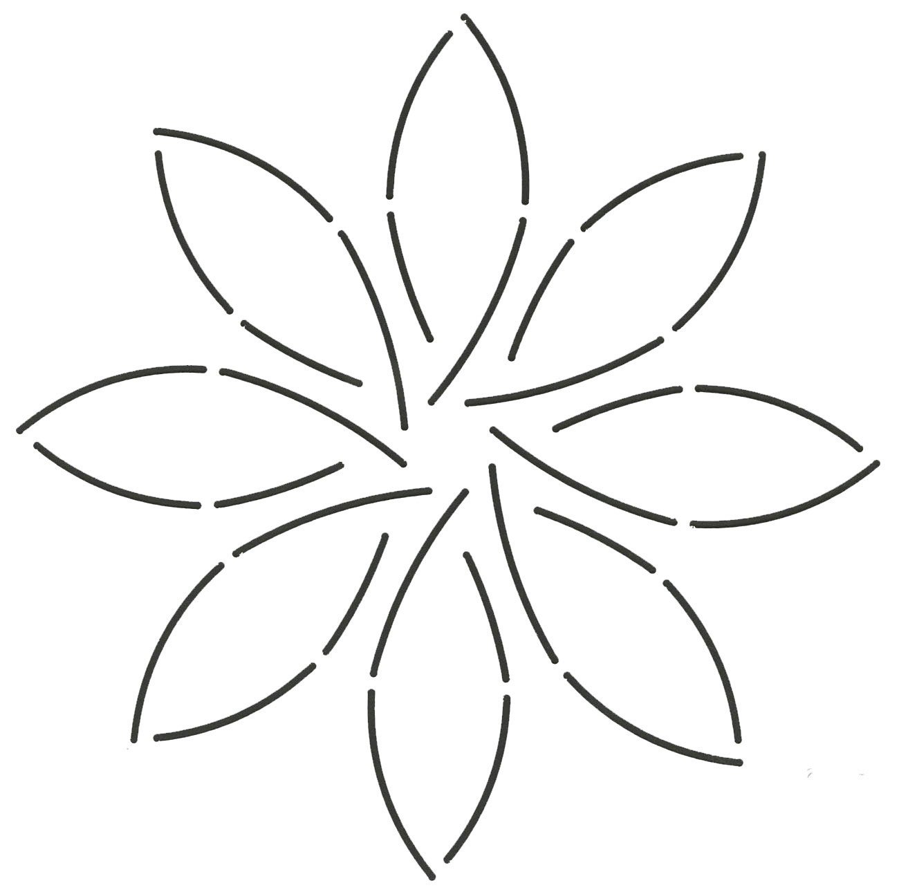 Quilting Creations Pinwheel Quilt Stencil