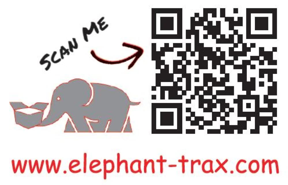 Elephant Trax Smart Storage QR Labels for Organizing, Moving, Storage, and Inventory Tracking (40 Ultra Durable Unique Labels, 3x2)
