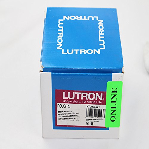 Lutron NT-2000-WH 120V 2000W 1 Pole Slide Dimmer Switch