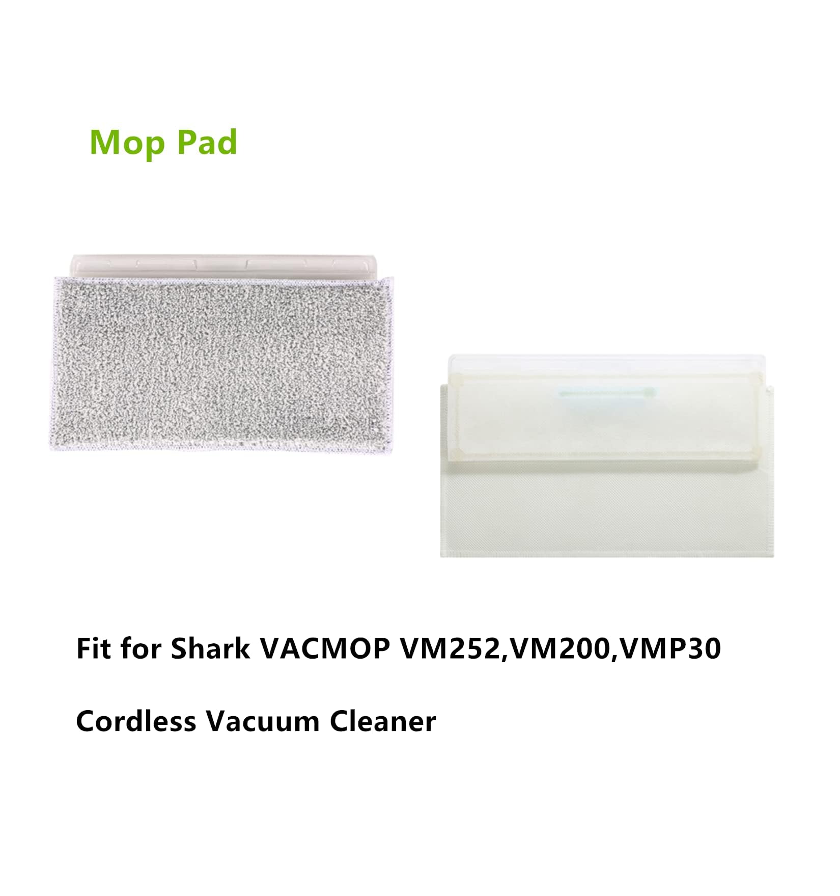 Cherimo Replacement Mop Pad for Shark VACMOP Pro Cordless Vacuums,Compatible with Models VM252,VM200,VMP30 Series (Pack of 6)