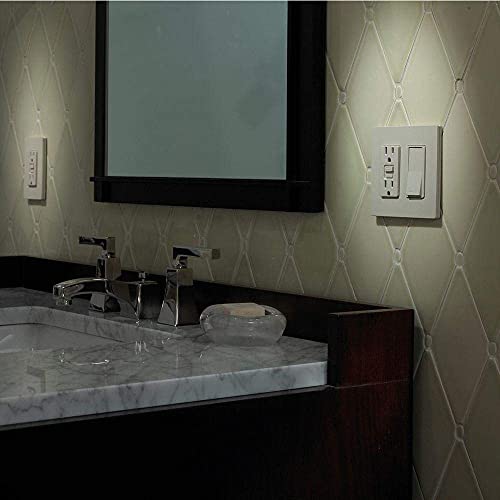 Lutron Claro On/Off Switch, 15-Amp/3-Way, CA-3PS-WH, White