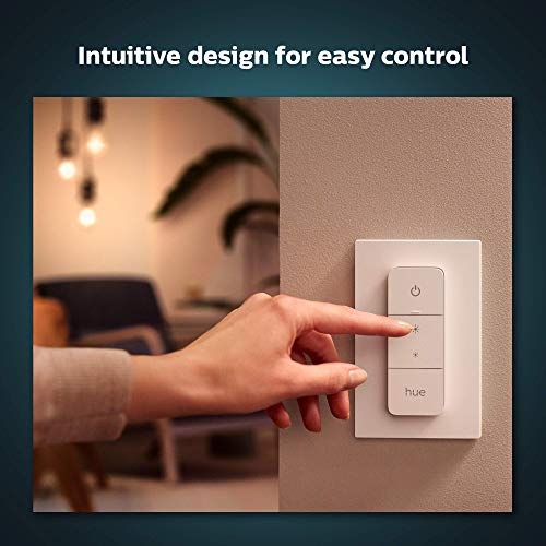 Philips Hue Gradient LightStrip 65" (Sync with TV, Music and Gaming) & v2 Smart Dimmer Switch and Remote, Installation-Free, Smart Home, Exclusively Smart Lights (2021 Version), White