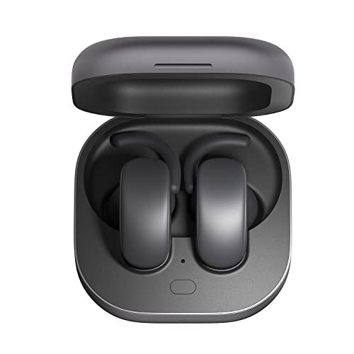 STUDIO NOD Wireless Earbuds with Personalized ANC, FREENOD Pro Wingtips for Sports, Deep Bass, Comfortable Fit, Touch Contro, Dark Grey, Aluminium Case, 24H Playtime