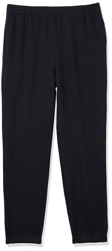 Amazon Essentials Sweatpants for Men, Navy Fleece, Closed Bottom, Small (Available in Big and Tall)
