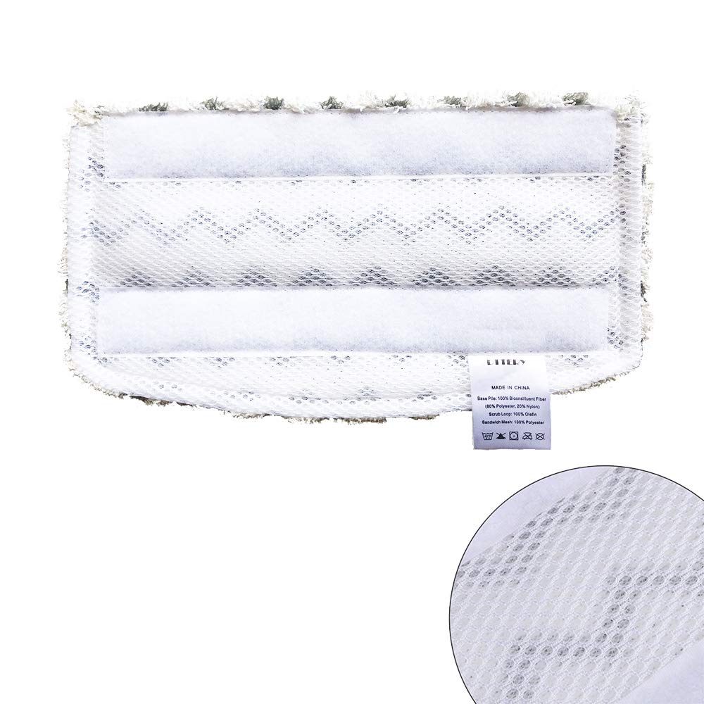 Dttery 4 Pack for Shark Steam Mop S1000 S1000A S1000C S1000WM S1001C S1200 Rectangle Dirt Grip Washable Microfiber Pads Replacement Part P1000C5