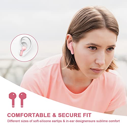 Wireless Earbud, Bluetooth 5.1 Earphones Hi-Fi Stereo Wireless Headphones 32H True Wireless Ear Buds Bluetooth Earbuds Sport IP7 Waterproof Headset In-Ear Headphones with Mic and Type C for Travel Gym