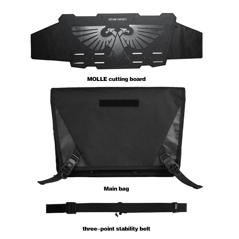 Starforged Imperium Mailer Bag Basic Level Outdoor Waterproof Backpack Warhammer 40K Multifunctional Shoulder Bag