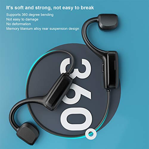 Bone Conduction Headphones,Bluetooth 5.1 Open-Ear Wireless Headphones,Ear Hook Earphone Sports Stereo Earphones,Open Ear Wireless Headset,Waterproof/Sweatproof