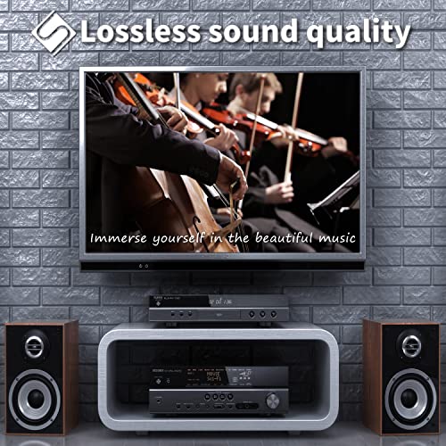Suplong Optical Digital Audio Cable 6ft/1.8m Fiber Optical Audio Cable Toslink S/PDIF (Nylon Braided,Gold-Plated) for Sound Bar, TV, Sony, Samsung, Bose, LG, Vizio, Sonos