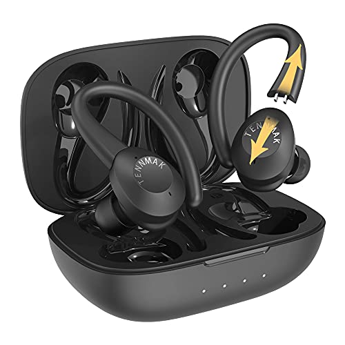TENNMAK 2 in 1 Sport & Casual True Wireless Earbuds, SMARTPRO Bluetooth Headphones in Ear Wireless TWS Earbuds with Mic Earphones, Gaming & Music Mode /2EQ Sound/Volume Control / IPX5 Waterproof