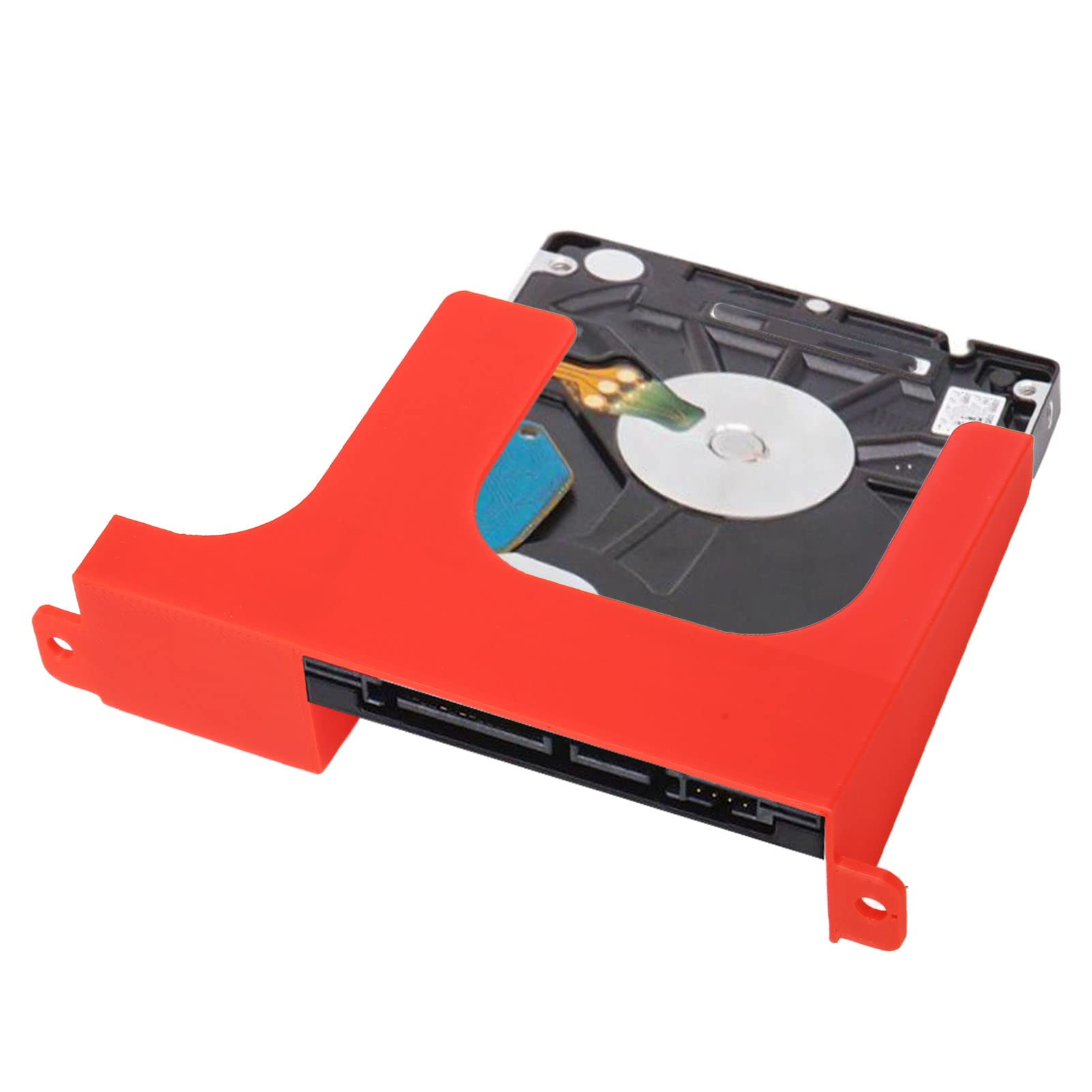 Hard Drive Spacer,2.5inch Hard Disk Bracket,3D Printing Hard Disk Stand Holder Game Console Gaming Accessories for PS2 SCPH 30000 SCPH 50000 Console (Red)