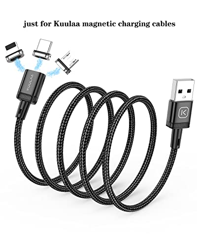 KUULAA 3 Pack Magnetic Charging Cable 7 pin Type-C Tips,Fast Charging Compatible with Samsung/Tablet