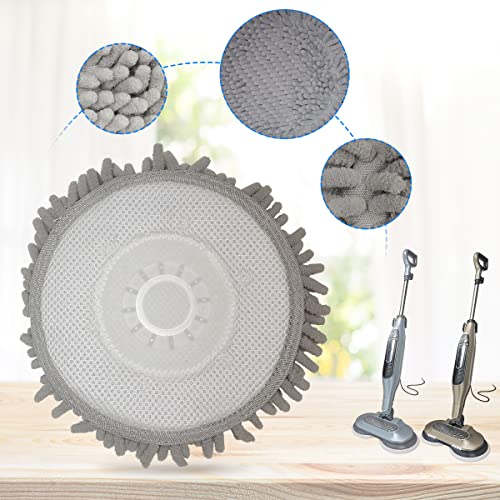 Home Times Replacement Steam Mop Pads for Shark S7000AMZ S7001 Soft Mop Cloth Reusable Steam Cleaning Pads(4 Soft Pads)