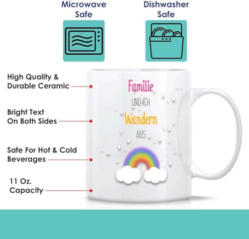 Inspirational - Emigration Quote Gift Idea for Daughter-in-laws on Graduation - Grey Multicolor Unisex Sweat 11 Oz White Ceramic Coffee Mug