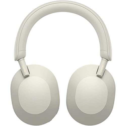Sony WH1000XM5/S Wireless Industry Leading Noise Canceling Headphones, Silver Bundle with Premium 2 YR CPS Enhanced Protection Pack, Deco Gear Headphone Case and Audio Entertainment Essentials Bundle