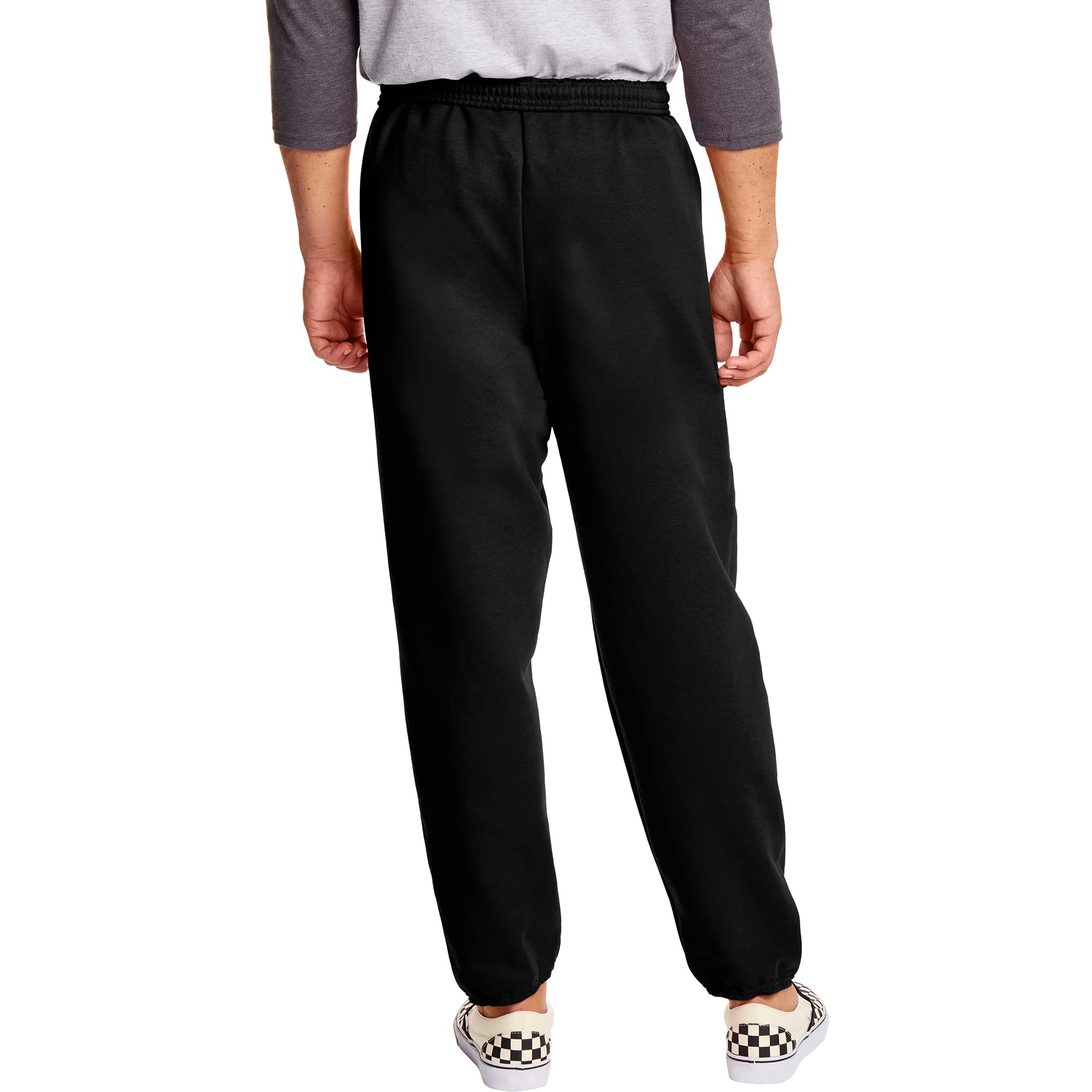 Hanes mens Ecosmart Non-pocket (Pack of 2) athletic sweatpants, Black-2 Pack, 3X-Large US