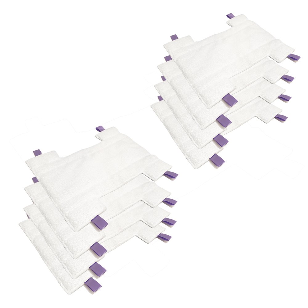 Hildbrandt Clean Co. 8 Steam Pocket Mop Pads Compatible Replacement Pad for Shark Rocket Dust Away and Navigator Lift Away Pro Vacuum HV310 HV320 HV 320W HV321 HV322 HV324Q and More