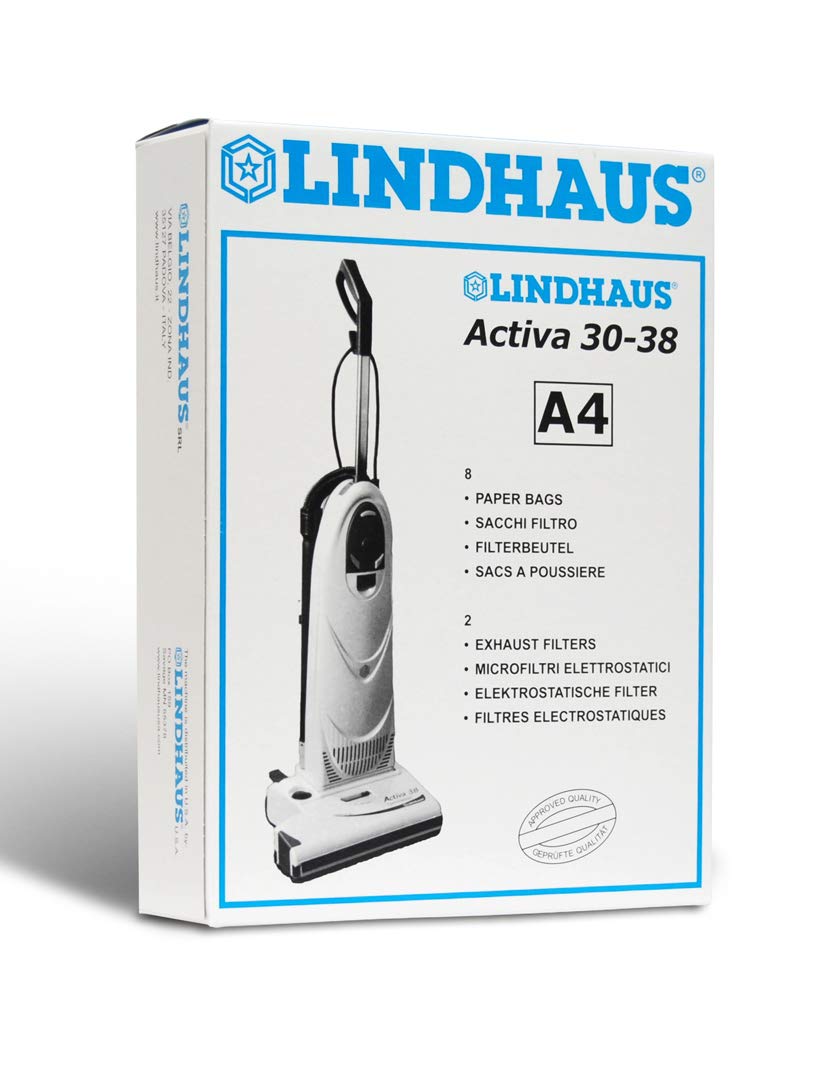 Genuine Lindhaus A4 Activa Diamante Dynamic Vacuum Cleaner Bag 8 Bags
