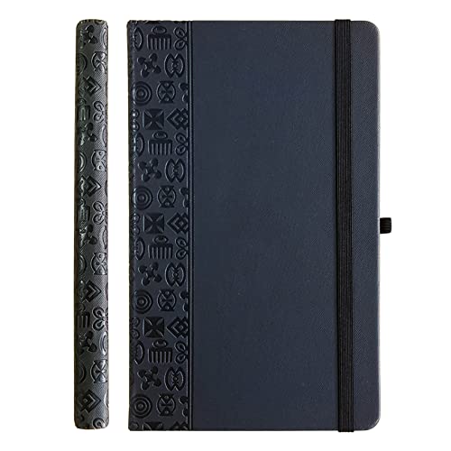 Leepie Lined Journal Notebook For Writing, Colleage Ruled Notebook 8.5 inches x 5.25 inches, 100GSM Thick Paper 160 Pages, A5 Hardcover Notebook Journal (Black Without Pen)