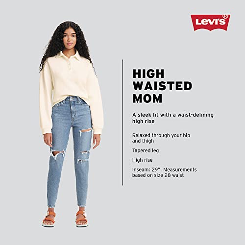 Levi's Women's High Waisted Mom Jeans (Also Available in Plus), Flash Black, 27 Regular