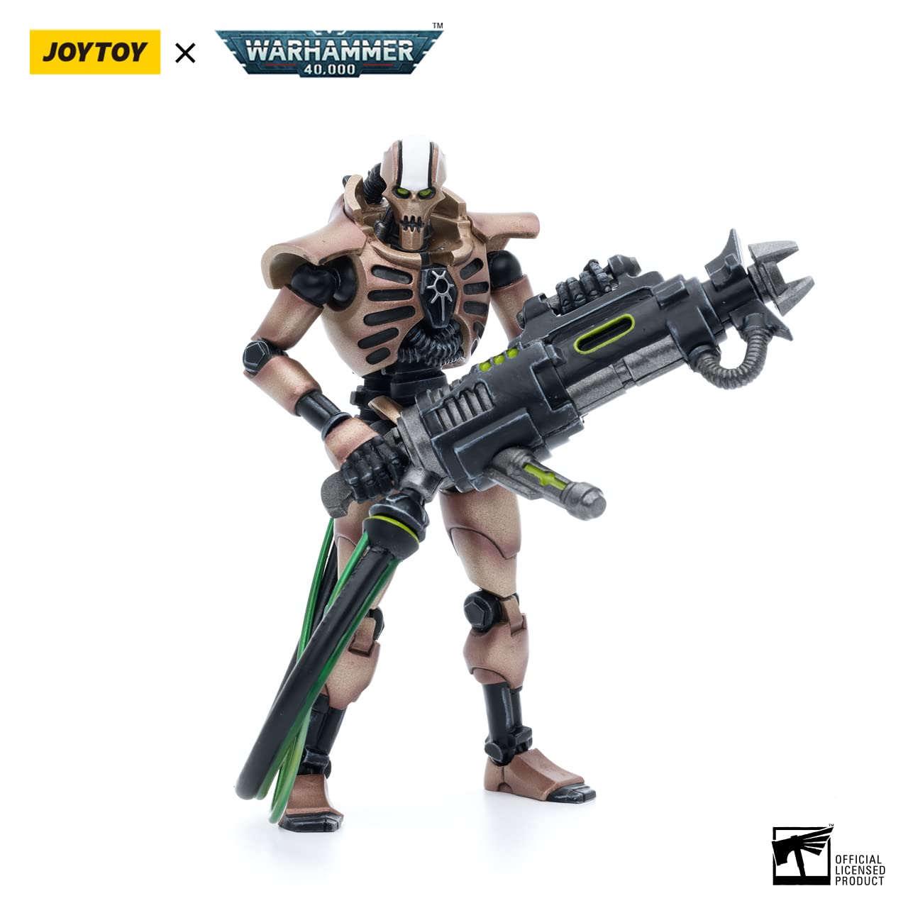 HiPlay JoyToy Warhammer 40K Necrons Szarekhan Dynasty lmmortal with Tesla Carbine 2 Packs Set 1:18 Scale Collectible Action Figure