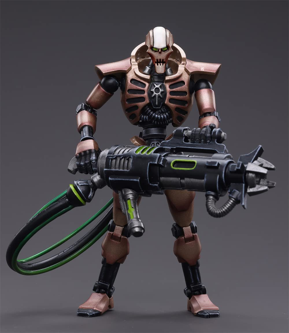 HiPlay JoyToy Warhammer 40K Necrons Szarekhan Dynasty lmmortal with Tesla Carbine 2 Packs Set 1:18 Scale Collectible Action Figure