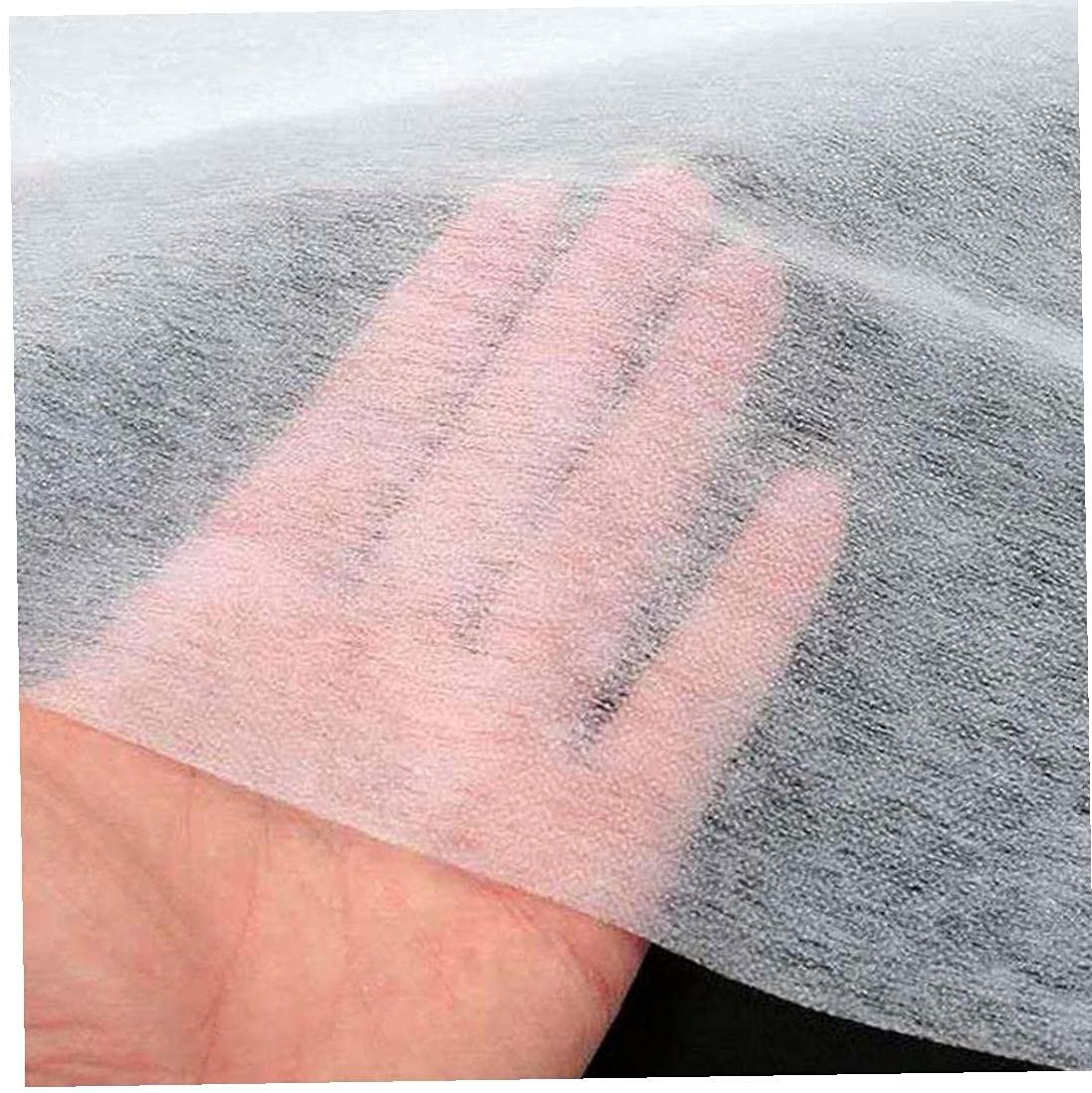 TOSSPER 1pc Ironing Fusible Interface Fabric Single-Sided Lining Ironing Patchwork White 100cm