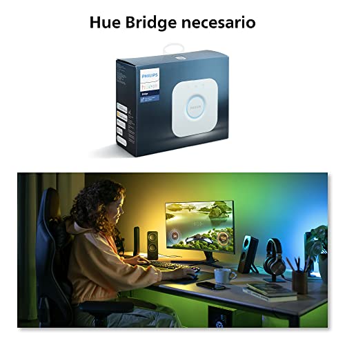 Philips Hue Play Gradient PC Lightstrip [for 32-34 Inch Screens] LED Smart Lighting. Sync for Entertainment, Gaming and Media