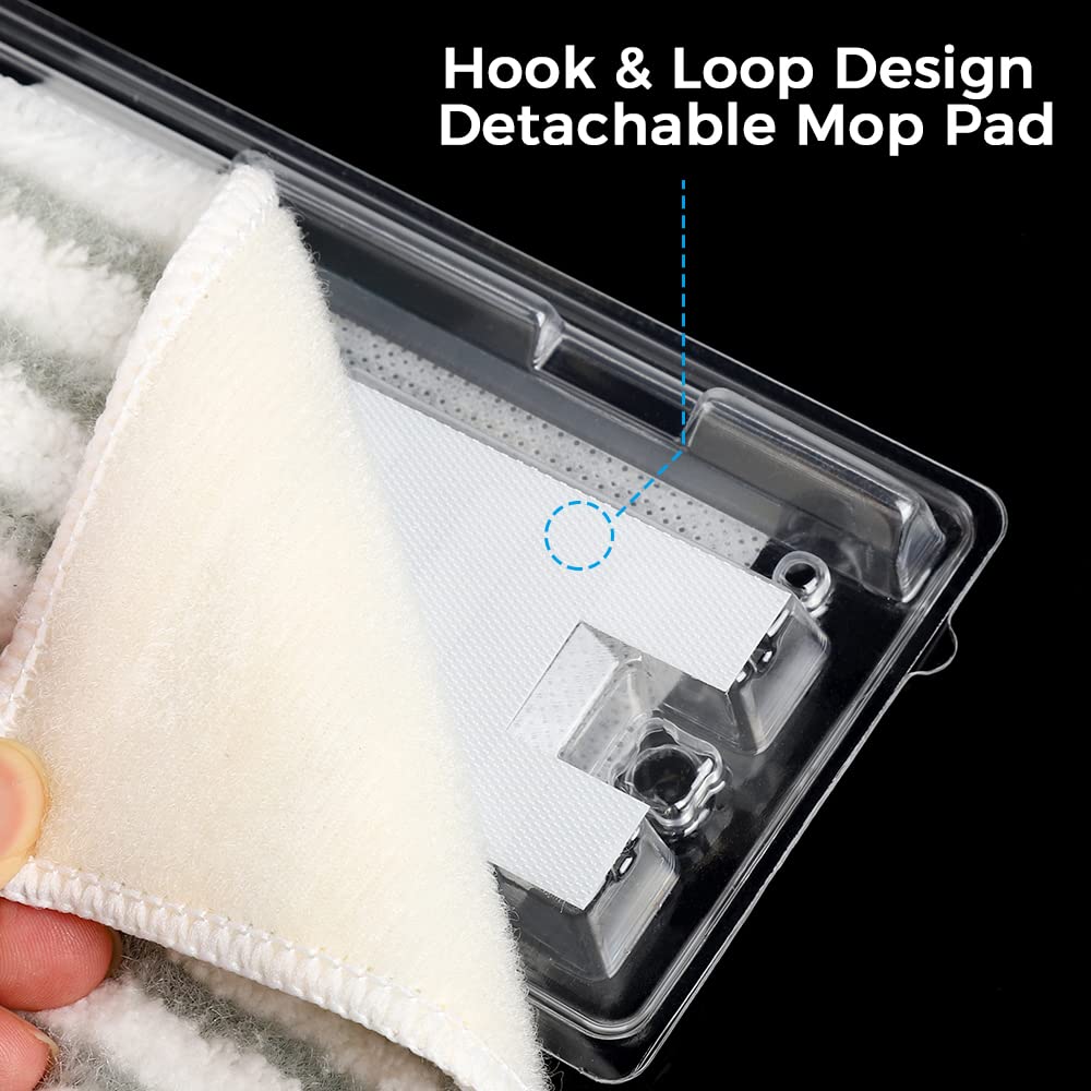 GVMM Reusable Mop Pad Refills for Shark Vacmop Replacement Pads Include Shark VACMOP VM252 VM250 VM200 VM190, Vacuum Mop Pad Refills (6 Packs)