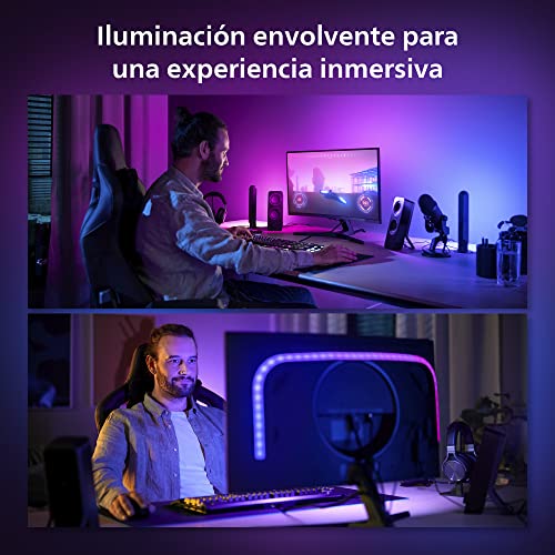 Philips Hue Play Gradient PC Lightstrip [for 32-34 Inch Screens] LED Smart Lighting. Sync for Entertainment, Gaming and Media