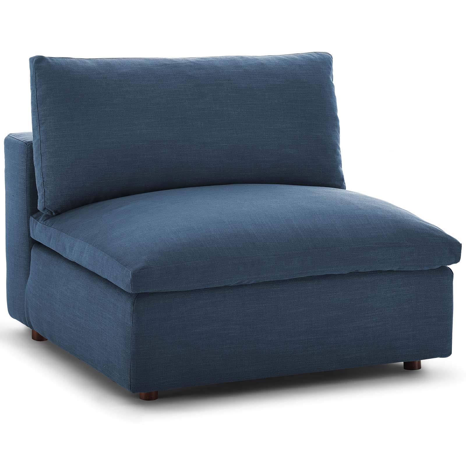 Modway Commix Down-Filled Overstuffed Upholstered 7-Piece Sectional Sofa