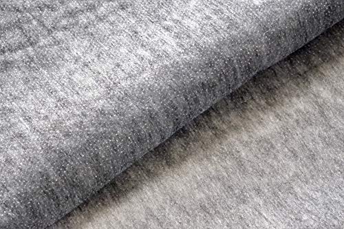 2 Meters Light Weight Iron on Interfacing Non-Woven 40" Wide Single-Sided Fusible Shipped from US Good for DIY Ideas (Grey)