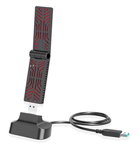 Wavlink WiFi6 USB Adapter for PC,AX1800 Dual Band 2.4GHz/ 5GHz Wireless USB Network Adapter for Desktop Windows 11/10, Mini Travel Size,Wireless USB Network Adapter,WPA3
