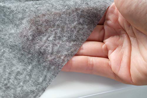 2 Meters Light Weight Iron on Interfacing Non-Woven 40" Wide Single-Sided Fusible Shipped from US Good for DIY Ideas (Grey)