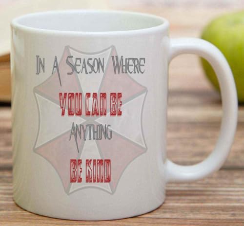 Christmas - Be Kind Quote Gift Idea for Sister on Father's Day - Grey Multicolor Unisex Sweat 11 Oz White Ceramic Coffee Mug