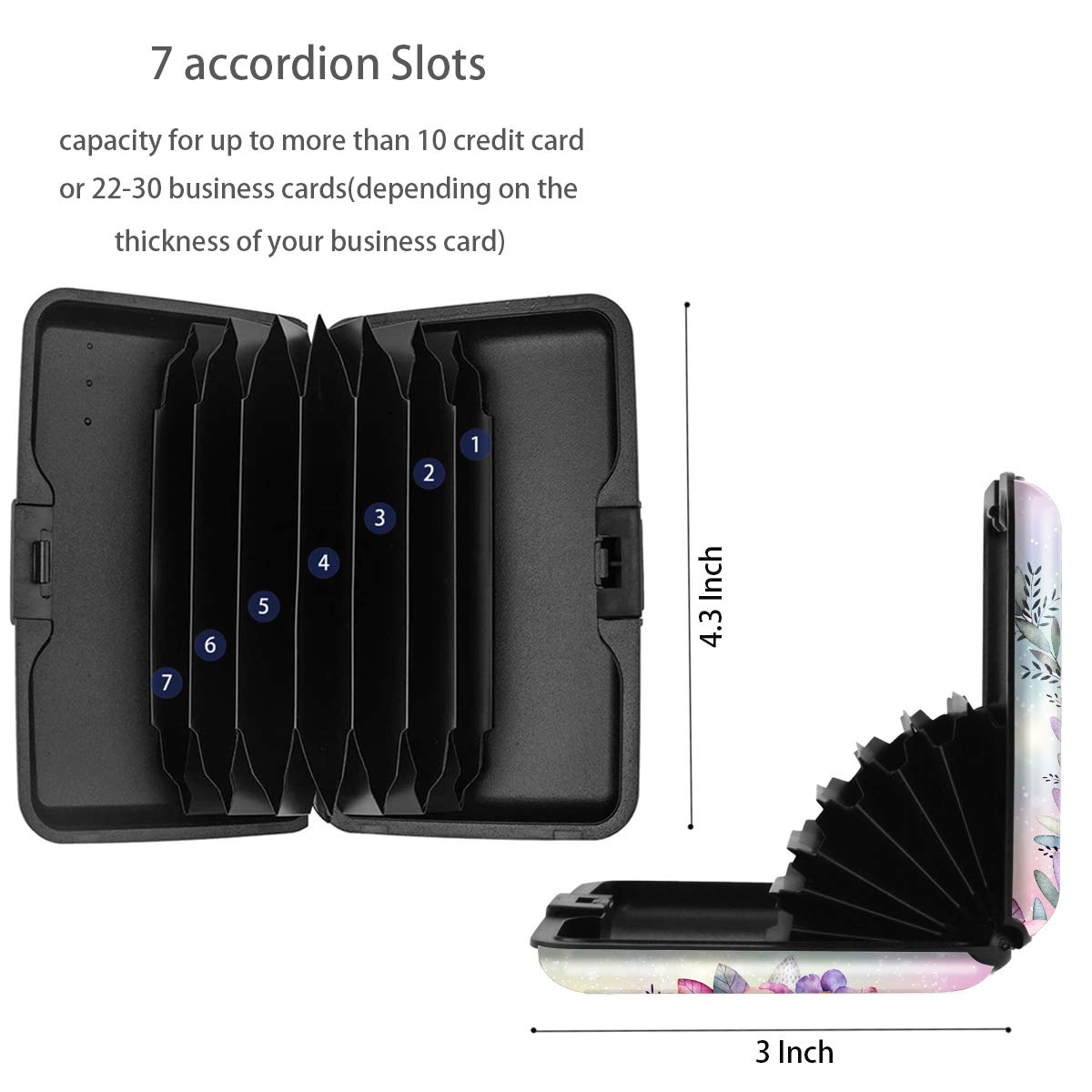Coco Rossi Mini Credit Card Holder for Women,RFID Blocking Slim Hard Card Case ID Case Travel Wallet