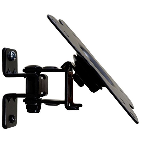 VideoSecu ML411B Adjustable Tilt Swivel Rotation TV Wall Mount Bracket for 19" to 42" LCD LED TV and Monitor (Max 44 lbs, VESA 100/75) Black 1FF