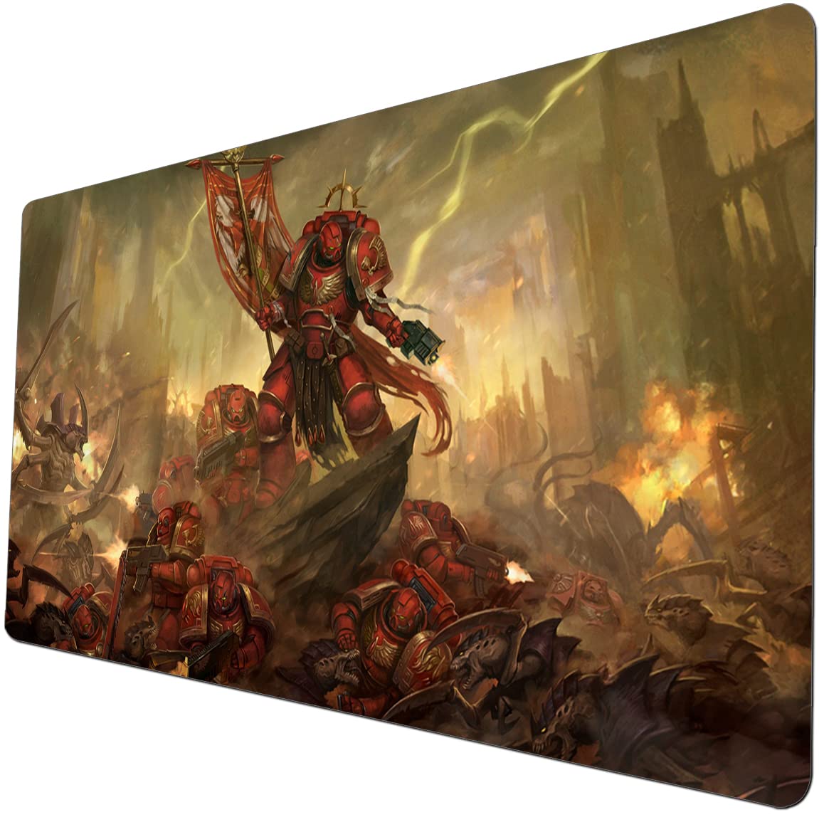 TCG Playmat 60X35cm Table Mats Compatible for MTG DTCG CCG RPG Card Game Accessories Gaming Mousepad(Dragon Epic)(066)