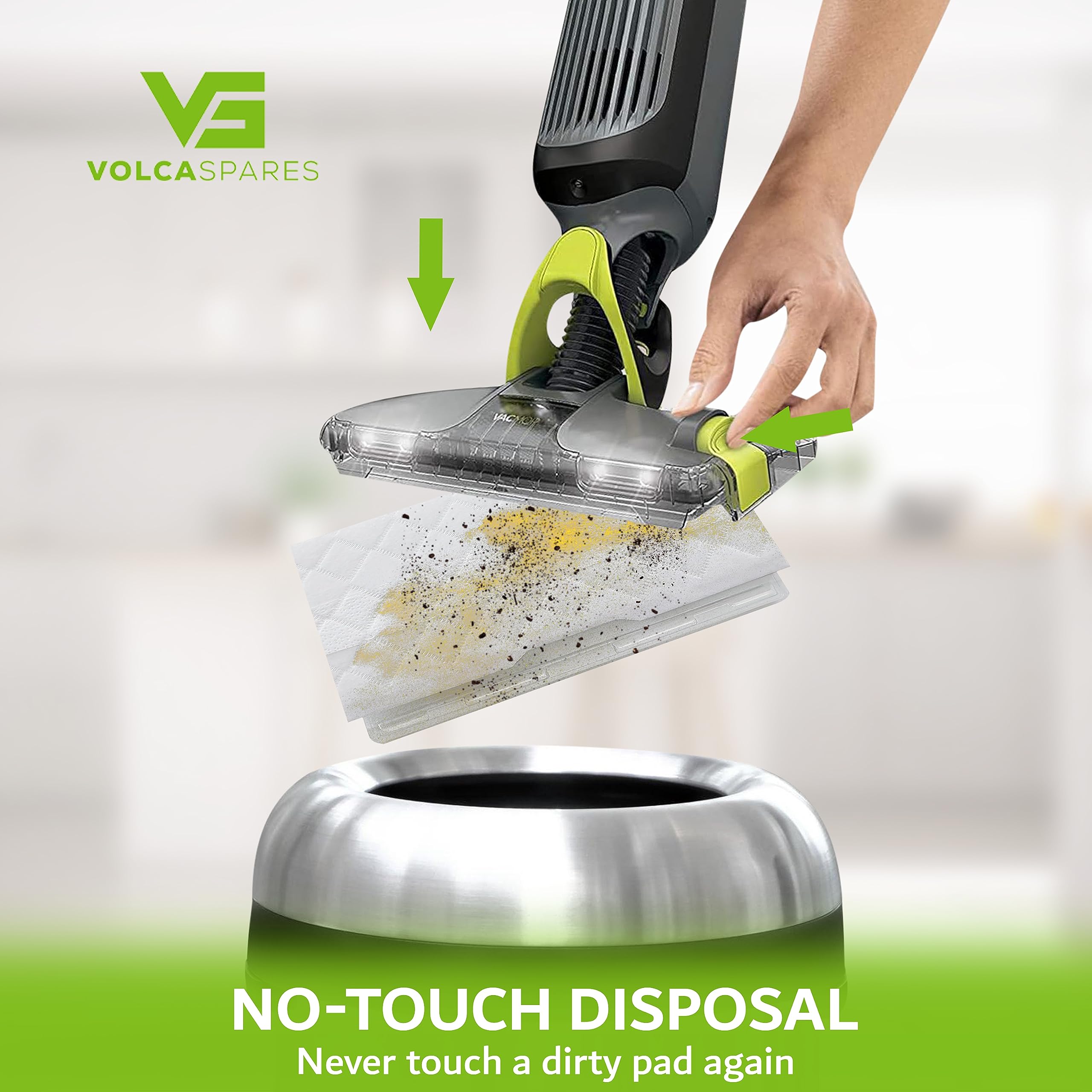 Volca Spares Compatible with Shark Vacmop Replacement Pads, for Shark mop vac Pads, 36 Count Vacmop Pads Refills for VM252 VM250 VM200, for use with Shark Vac Mop Pads Refills