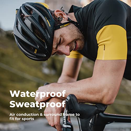 Spobri Open Ear Air Conduction Headphones, Sport Open Ear Conduction Wireless Bluetooth 5.3 Headphones, IPX6 Waterproof for Running Gym Cycling Workout