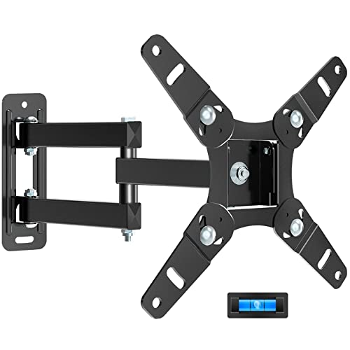 TV Wall Mount Full Motion for 13-45 Inch Up to 55 lbs to Flat & Curved TV, JUSTSTONE TV Bracket Heavy Duty Articulating Arm with Swivel Tilt Extend, Max VESA 200x200mm to LED LCD OLED etc