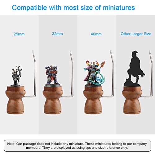 Jucoci Painting Handle for Miniautres Paint Handle Compatible with DND Miniatures, Scale Model, Fantasy Figurines