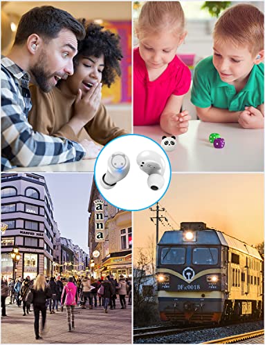 Togetface Wireless Earbuds for Kids,with Cute Panda Comfort&Lightweight Design Noise Cancellation Earphone for Girl Women Sport Bluetooth 5.0 in Ear Headphone with Mini Portable Charging Case