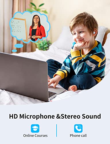 Togetface Wireless Earbuds for Kids,with Cute Panda Comfort&Lightweight Design Noise Cancellation Earphone for Girl Women Sport Bluetooth 5.0 in Ear Headphone with Mini Portable Charging Case