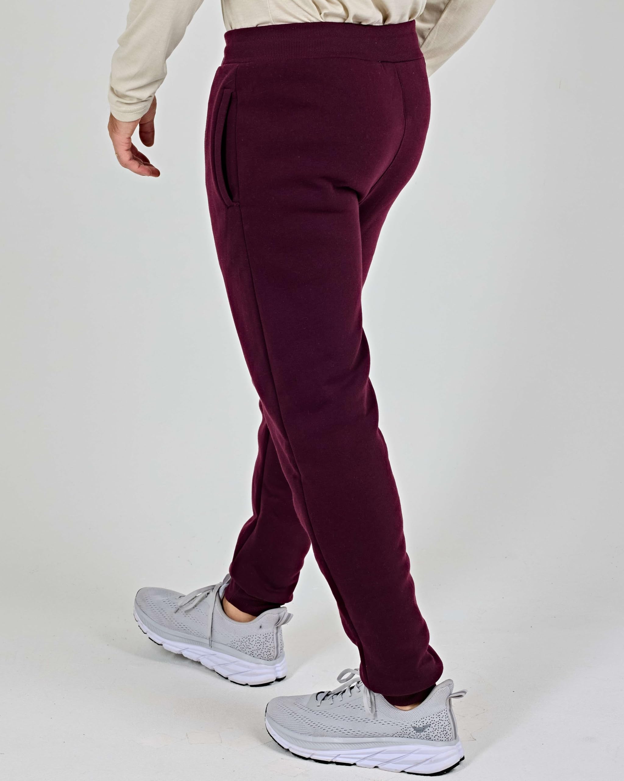 Real Essentials Mens Joggers Sweatpants Fleece Pants Sweat Clothing Pockets Baggy Elastic Cuffed Workout Bottom Athletic Soft Warm Winter Jogging Gym Active Track Work Tapered, Set 2, L, Pack of 3