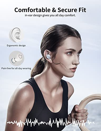 Togetface Wireless Earbuds for Kids,with Cute Panda Comfort&Lightweight Design Noise Cancellation Earphone for Girl Women Sport Bluetooth 5.0 in Ear Headphone with Mini Portable Charging Case
